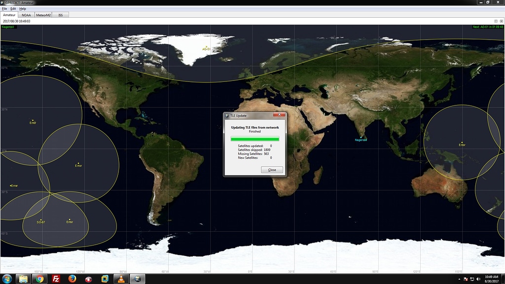 Gpredict TLE update error - Gpredict - Libre Space Community