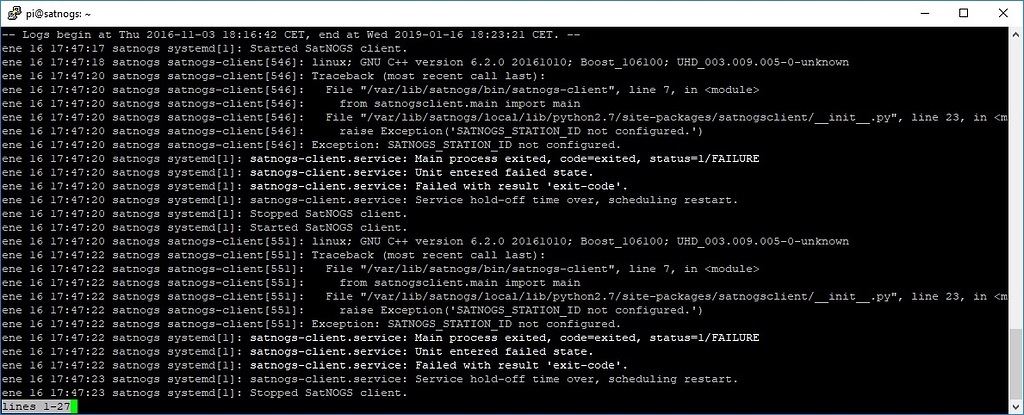 Problems to configured groundstation - Software - Libre Space Community