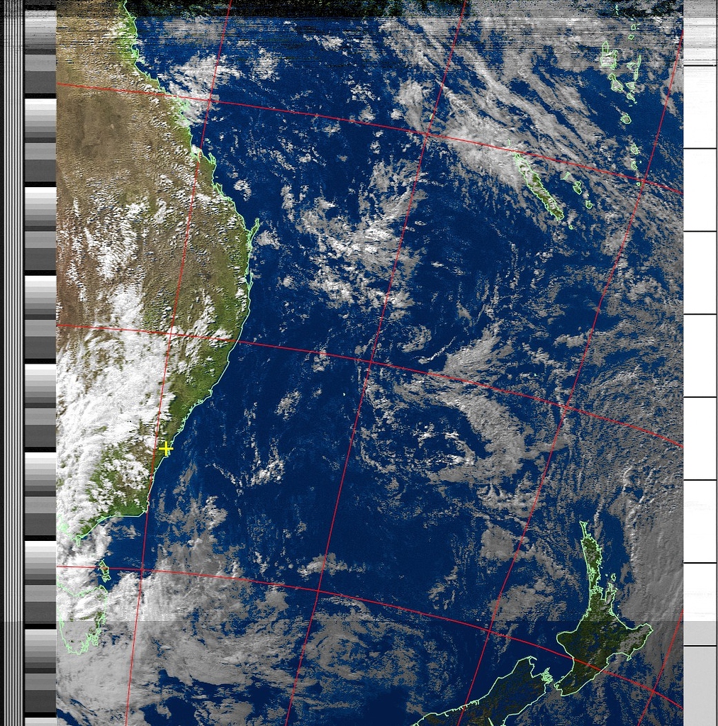 A nice Weather map from down under - Observations - Libre Space Community