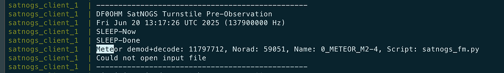 Struggling with automatic Meteor-M LRPT demodulation - Software - Libre Space Community