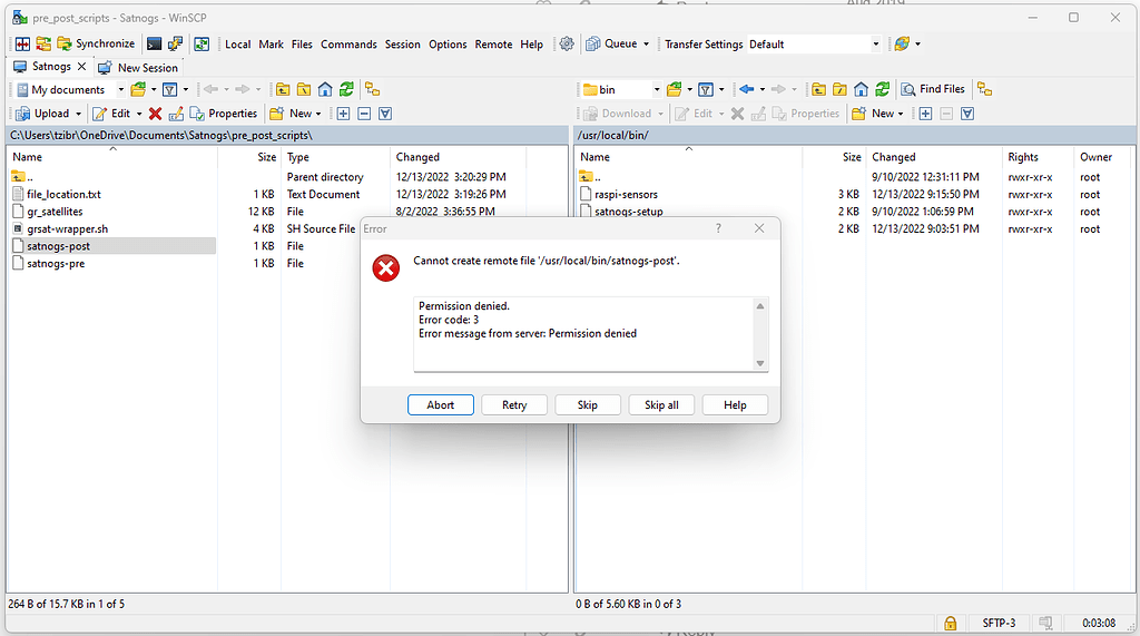 [RESOLVED] 1.8.1 client requires root access to /usr/local/bin? - Software - Libre Space Community