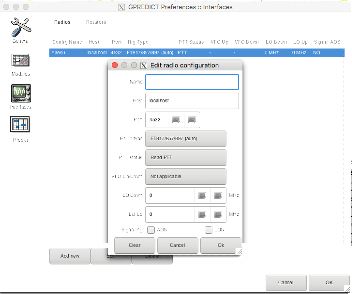 Yaesu 897D not setting up BOTH VFOs - Gpredict - Libre Space Community