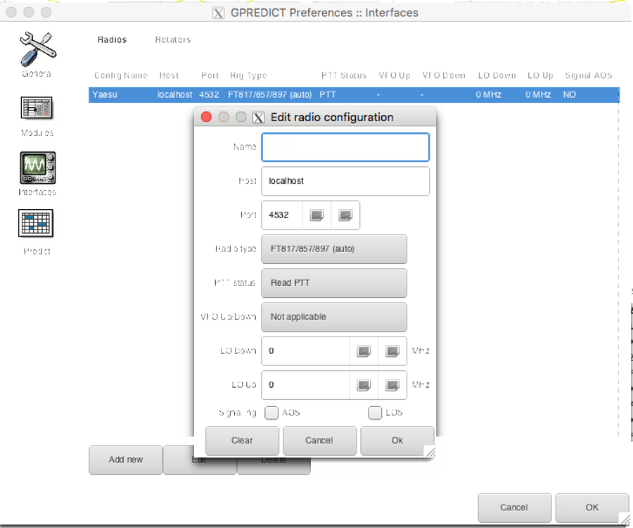 Yaesu 897D not setting up BOTH VFOs - Gpredict - Libre Space Community